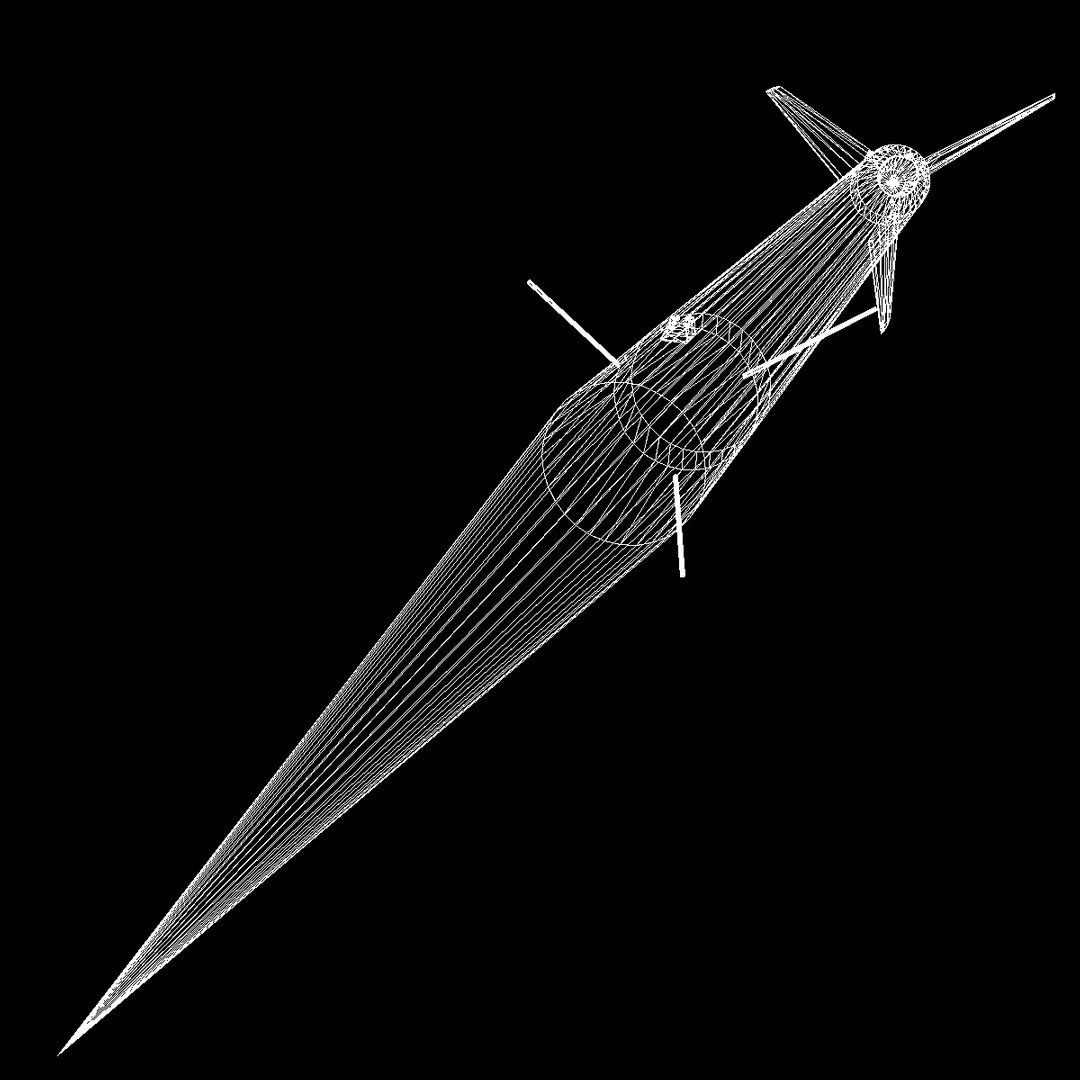 Sounding Rocket Black Brant 3d Model