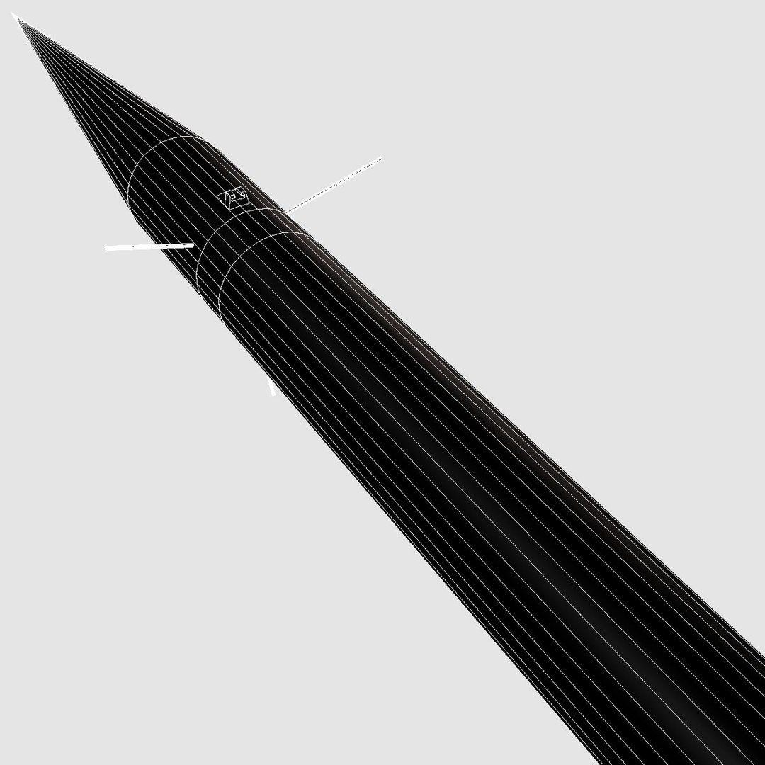 Sounding Rocket Black Brant 3d Model
