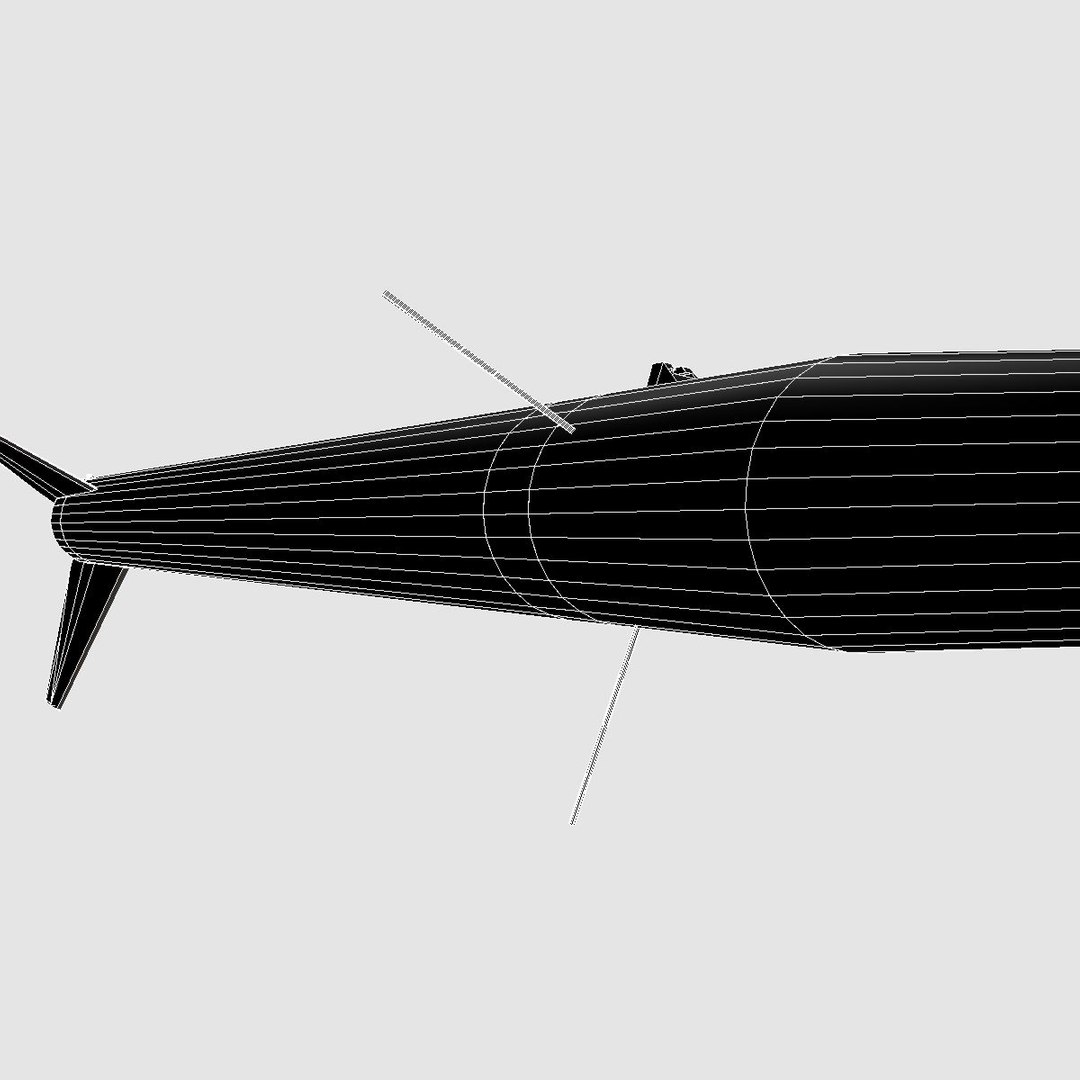Sounding Rocket Black Brant 3d Model