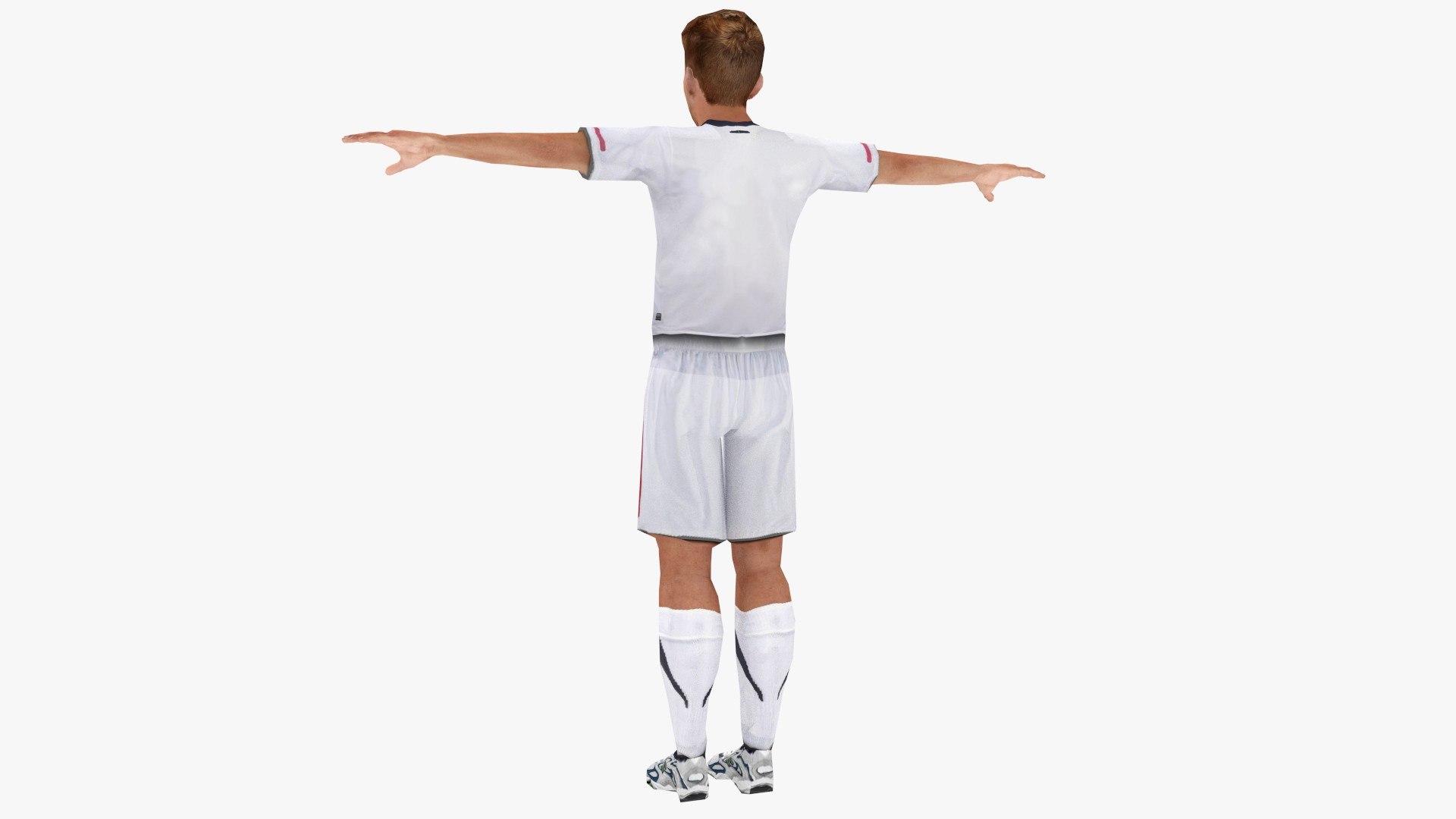 3d Model Realistic Soccer Player Rigged