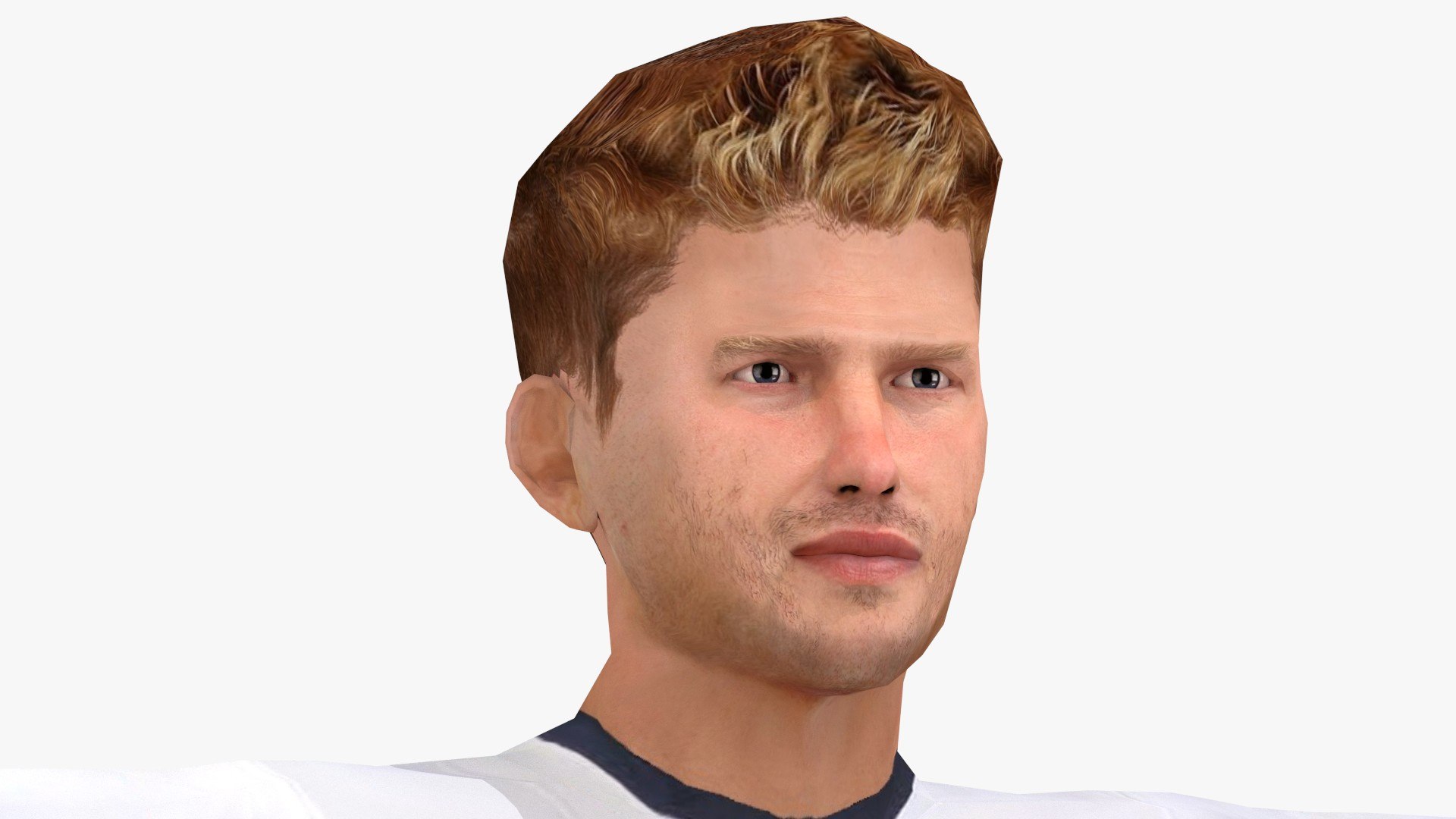 3d Model Realistic Soccer Player Rigged