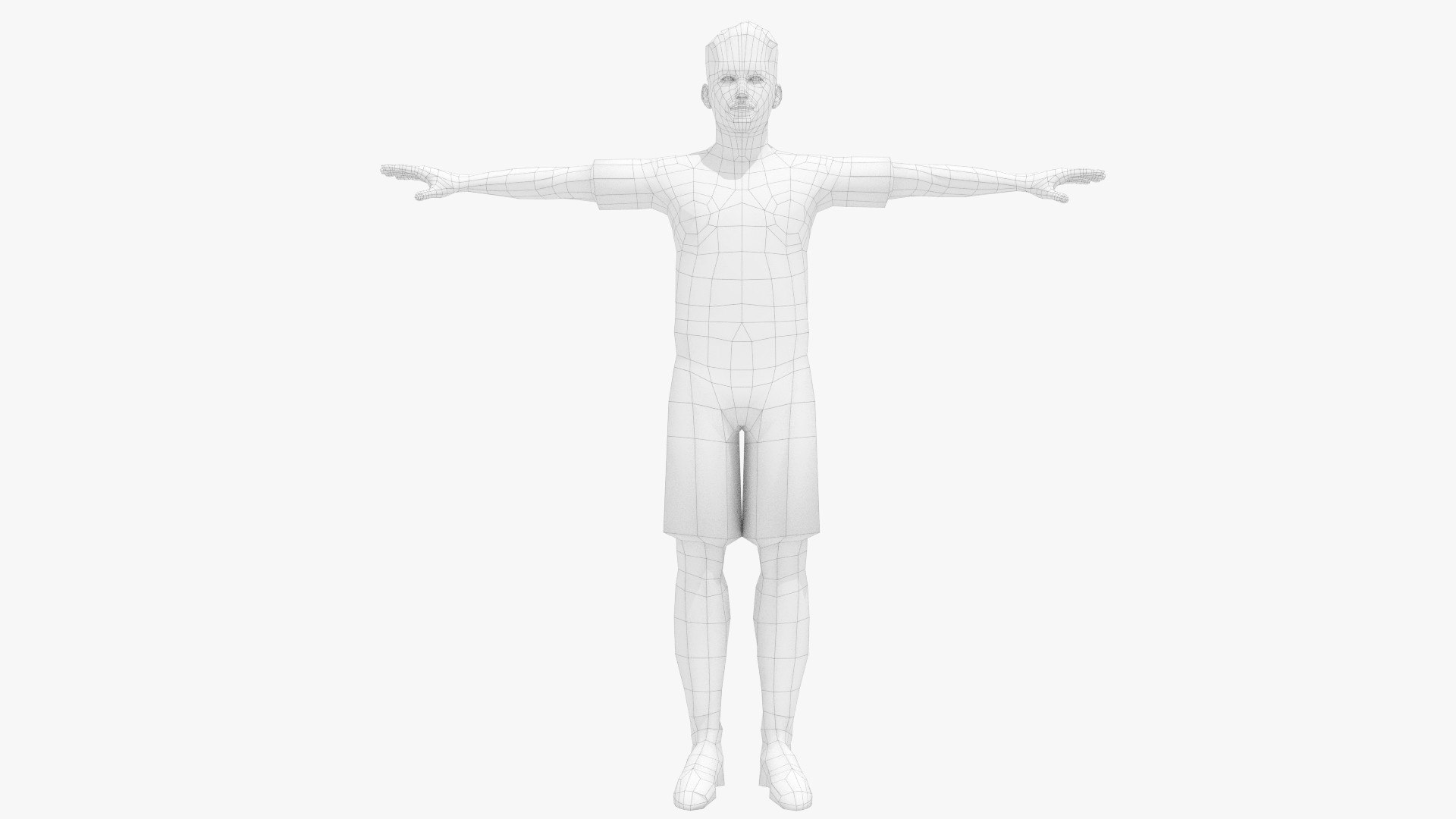 3d Model Realistic Soccer Player Rigged