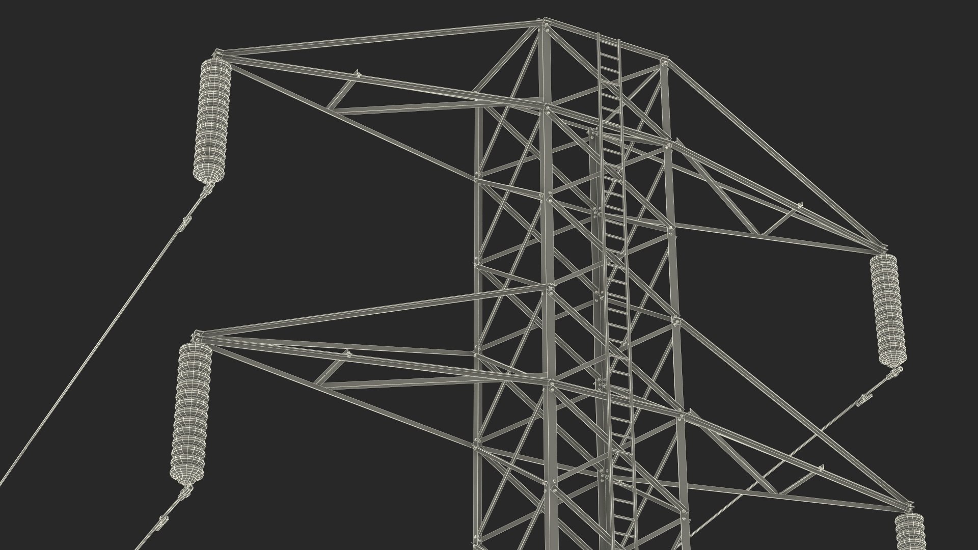 3D Electric Power Transmission Tower - TurboSquid 2124336