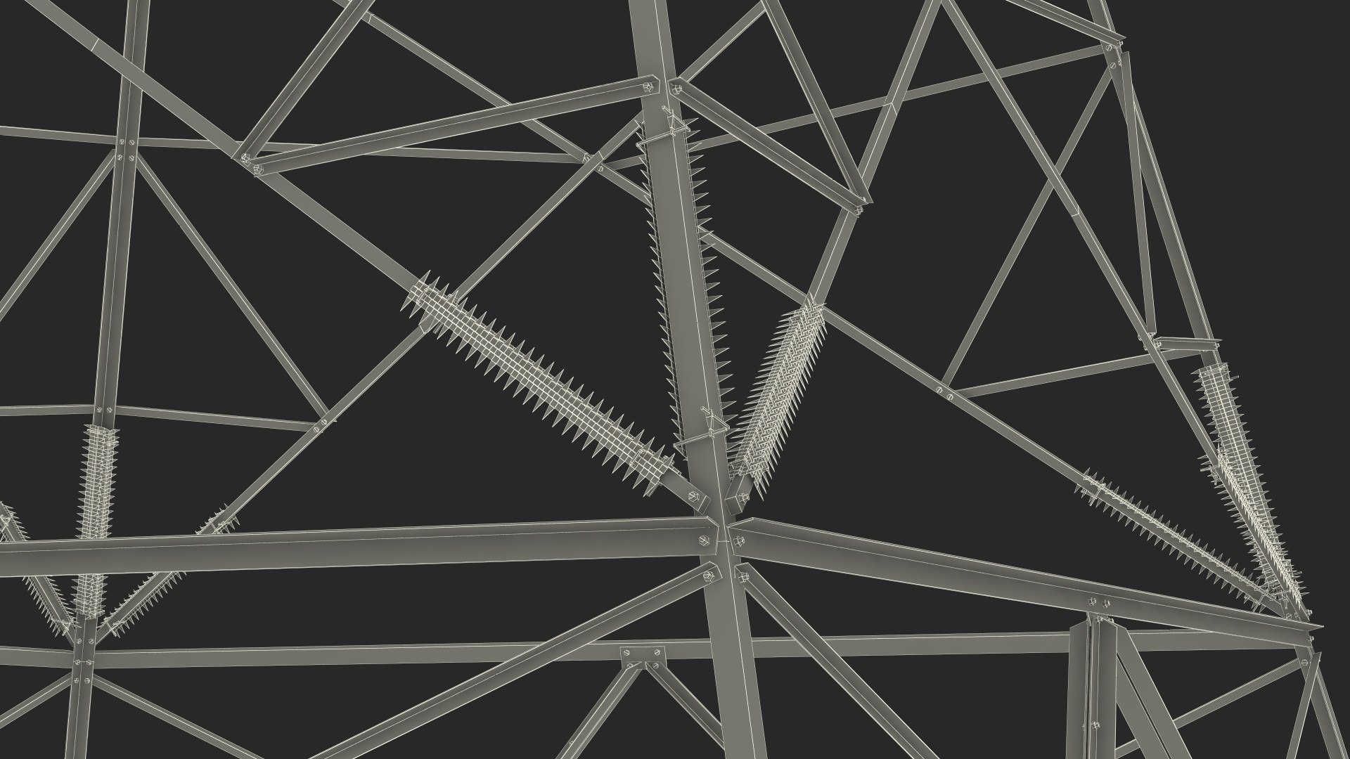 3D Electric Power Transmission Tower - TurboSquid 2124336