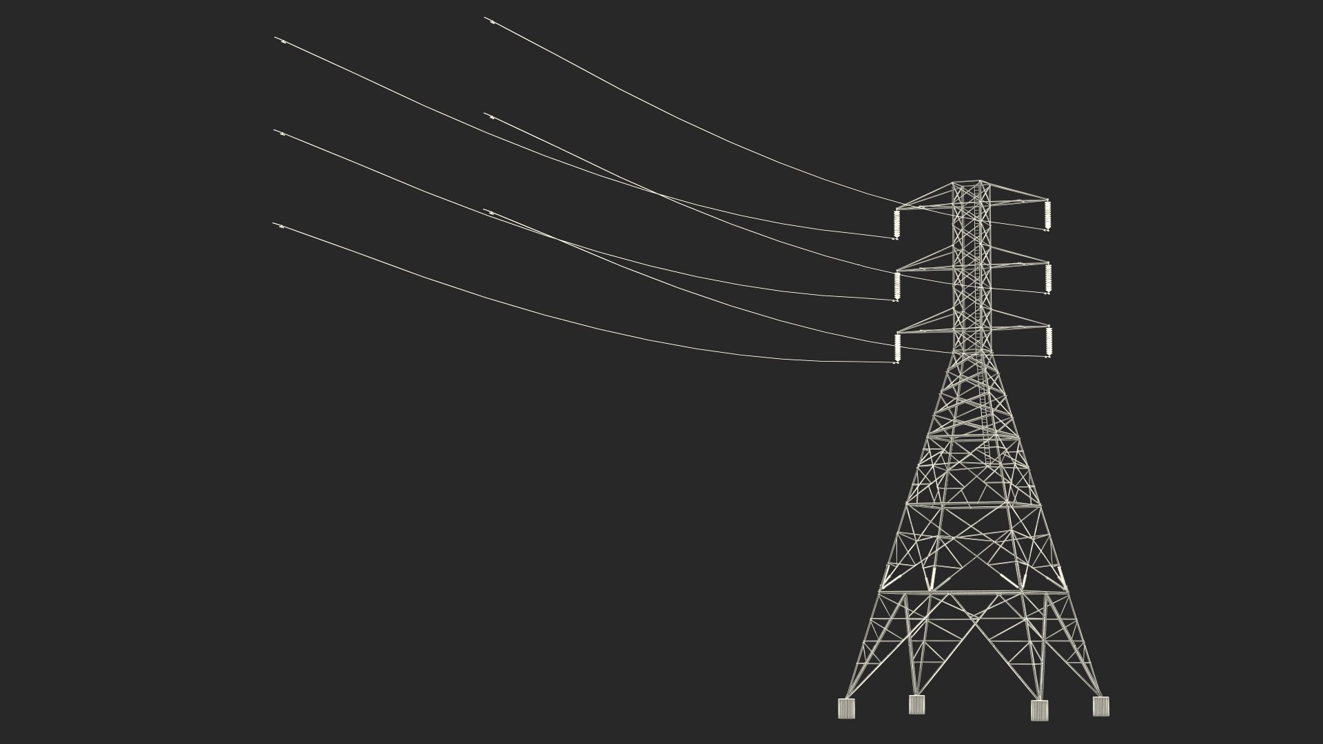 3D Electric Power Transmission Tower - TurboSquid 2124336