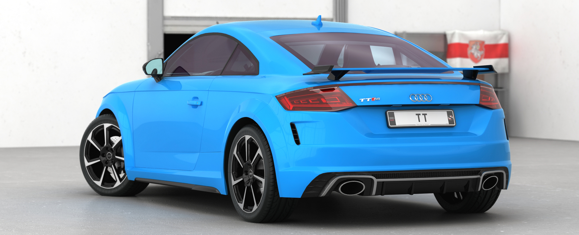 Audi TT RS 2021 Opening doors and trunk model - TurboSquid 1741436