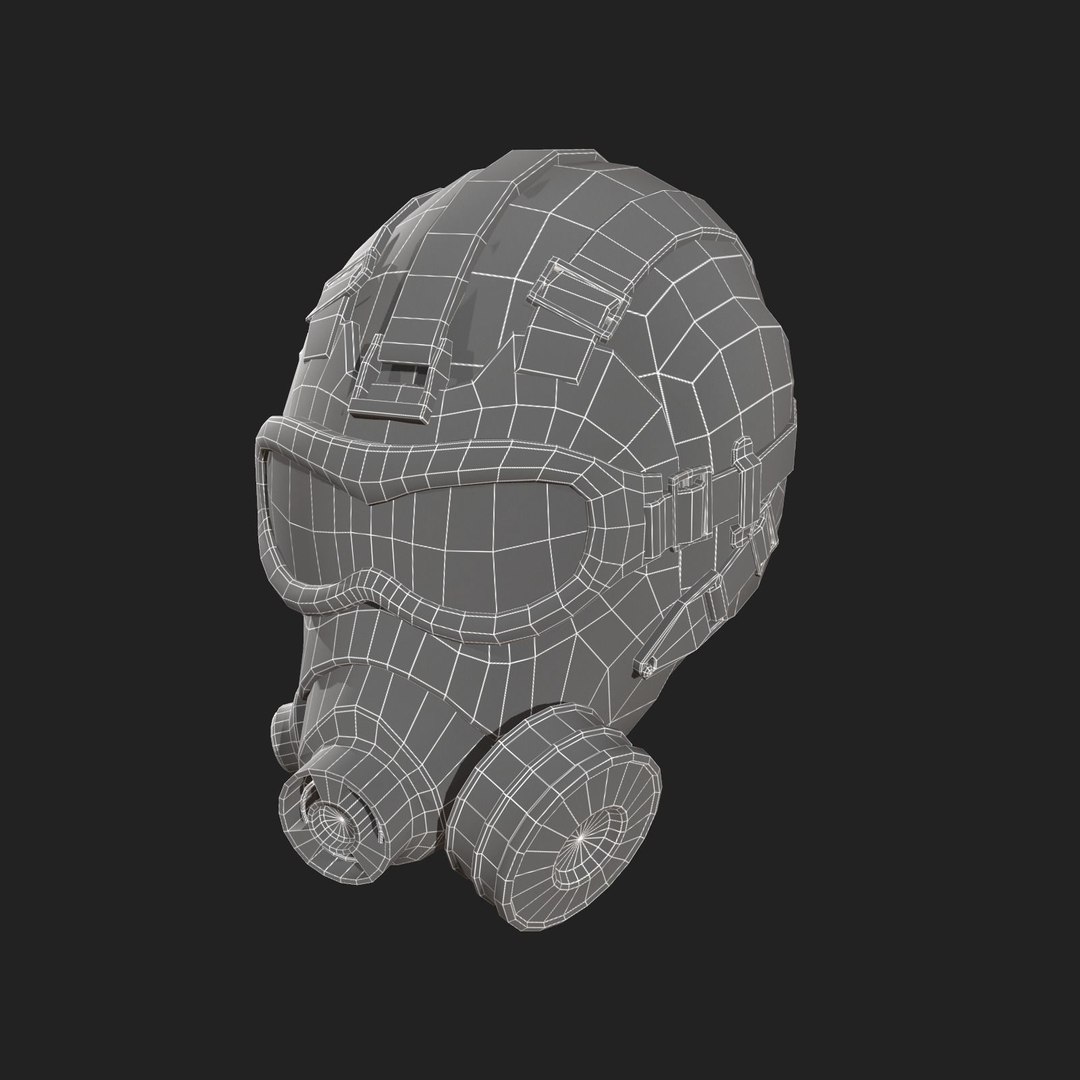 3D Scifi Helmet Model - TurboSquid 1449419