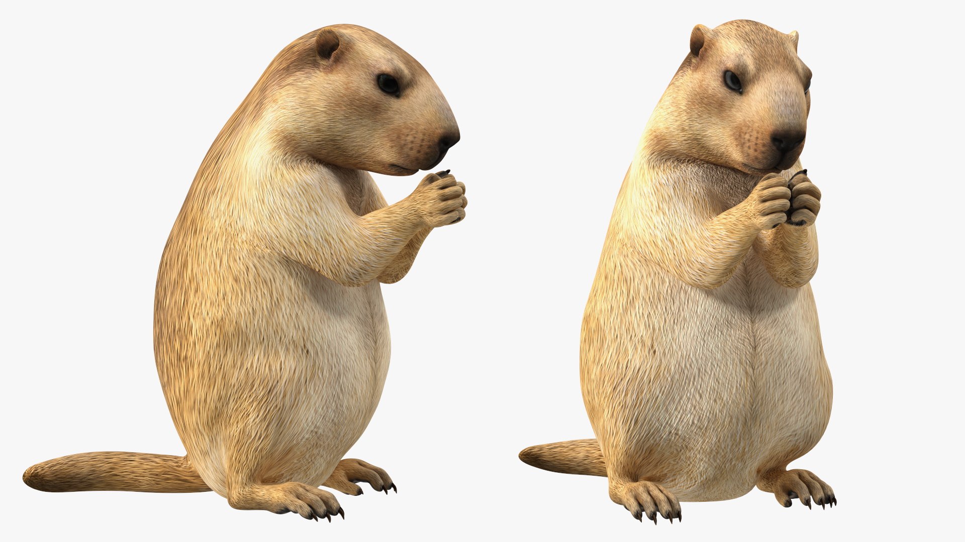 Alpine Marmot Eating Pose 3D Model - TurboSquid 1964228