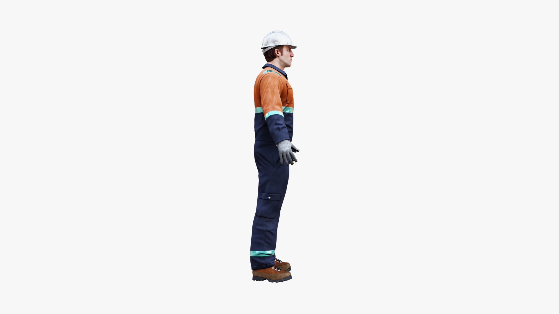 3D Model Worker Man Engineer - TurboSquid 2178041