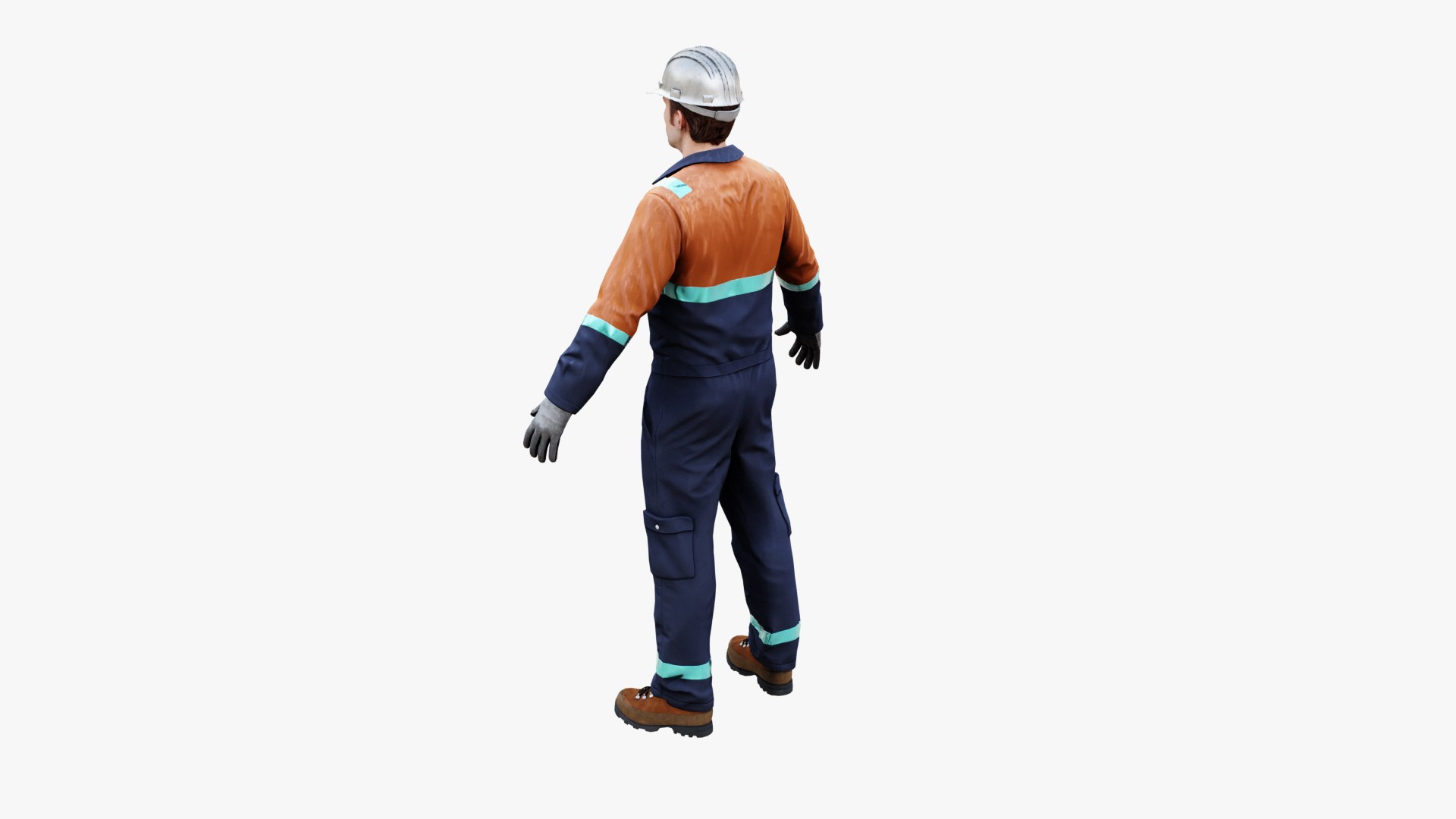 3D Model Worker Man Engineer - TurboSquid 2178041