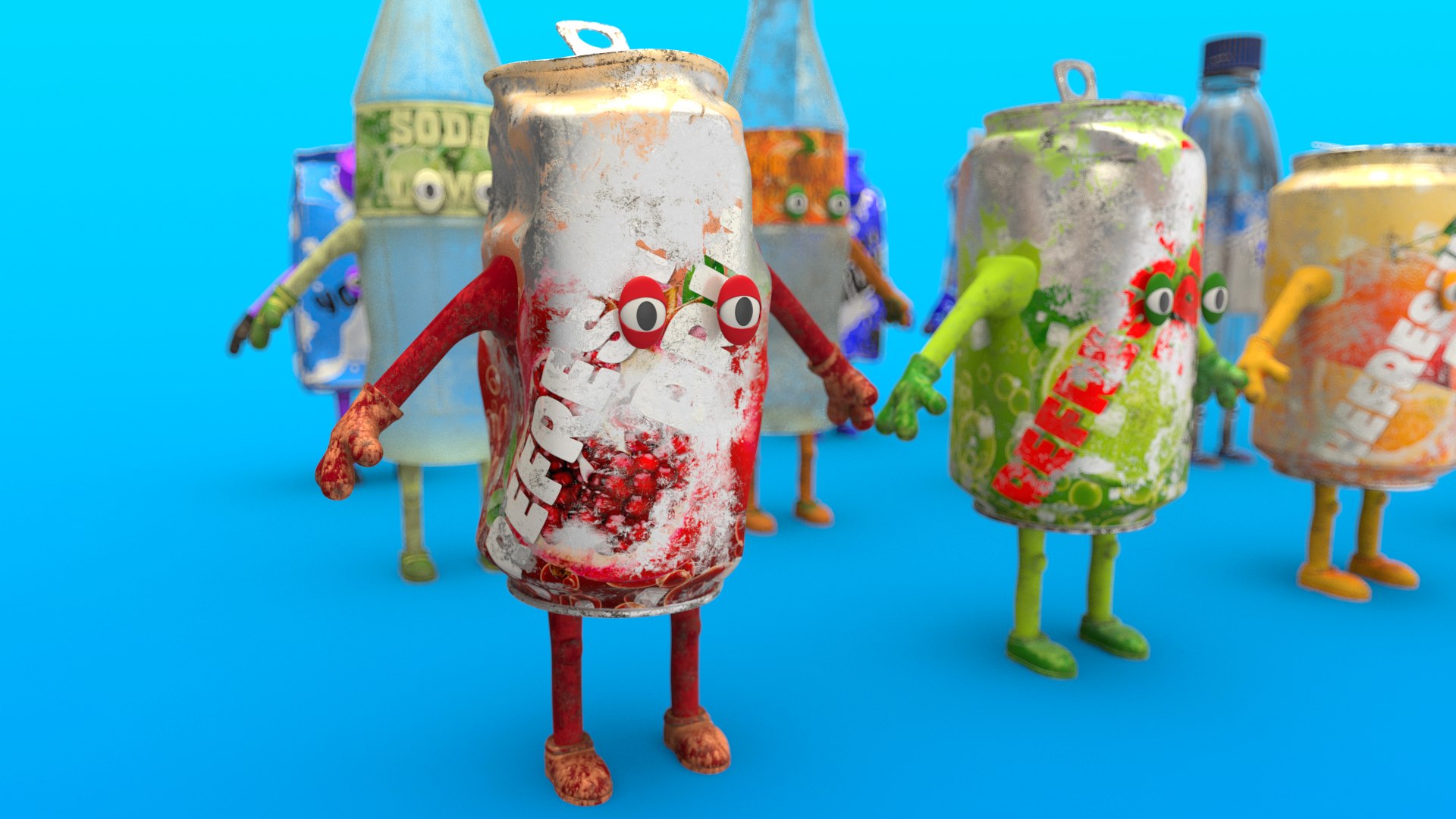 Cartoon Characters Dirt 3D model - TurboSquid 1739702