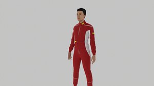 packed 12 f1 drivers 3d model