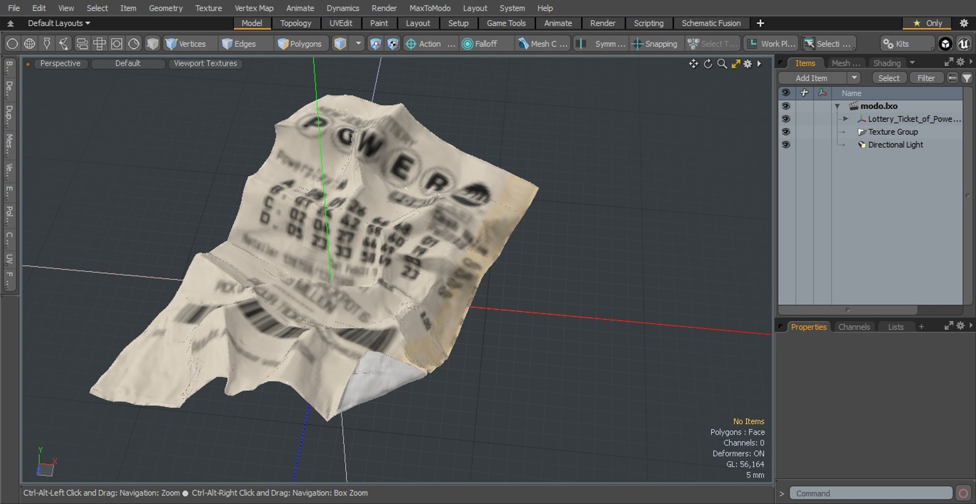 3D Lottery Ticket Of Powerball Crumpled - TurboSquid 2024238