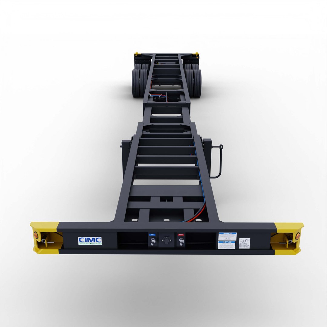 Pioneer 40- 45 Container Chassis 3D Model - TurboSquid 2087093
