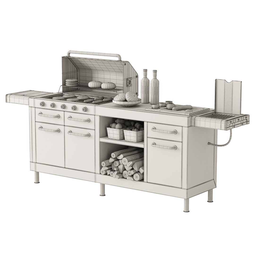 3D Model Barbecue 57 - TurboSquid 2236978