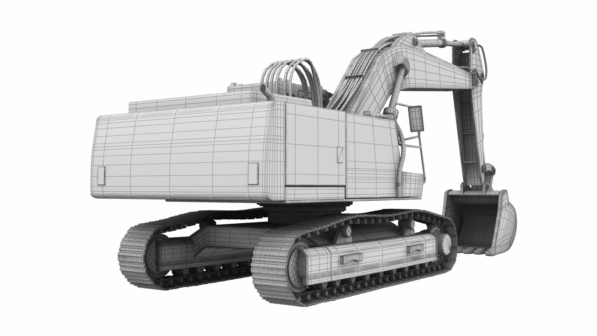 3D Crawler Excavator Truck Model - TurboSquid 1516868