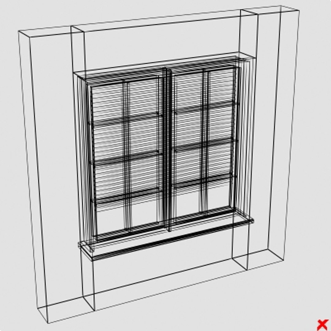 Wall Window 3d Model