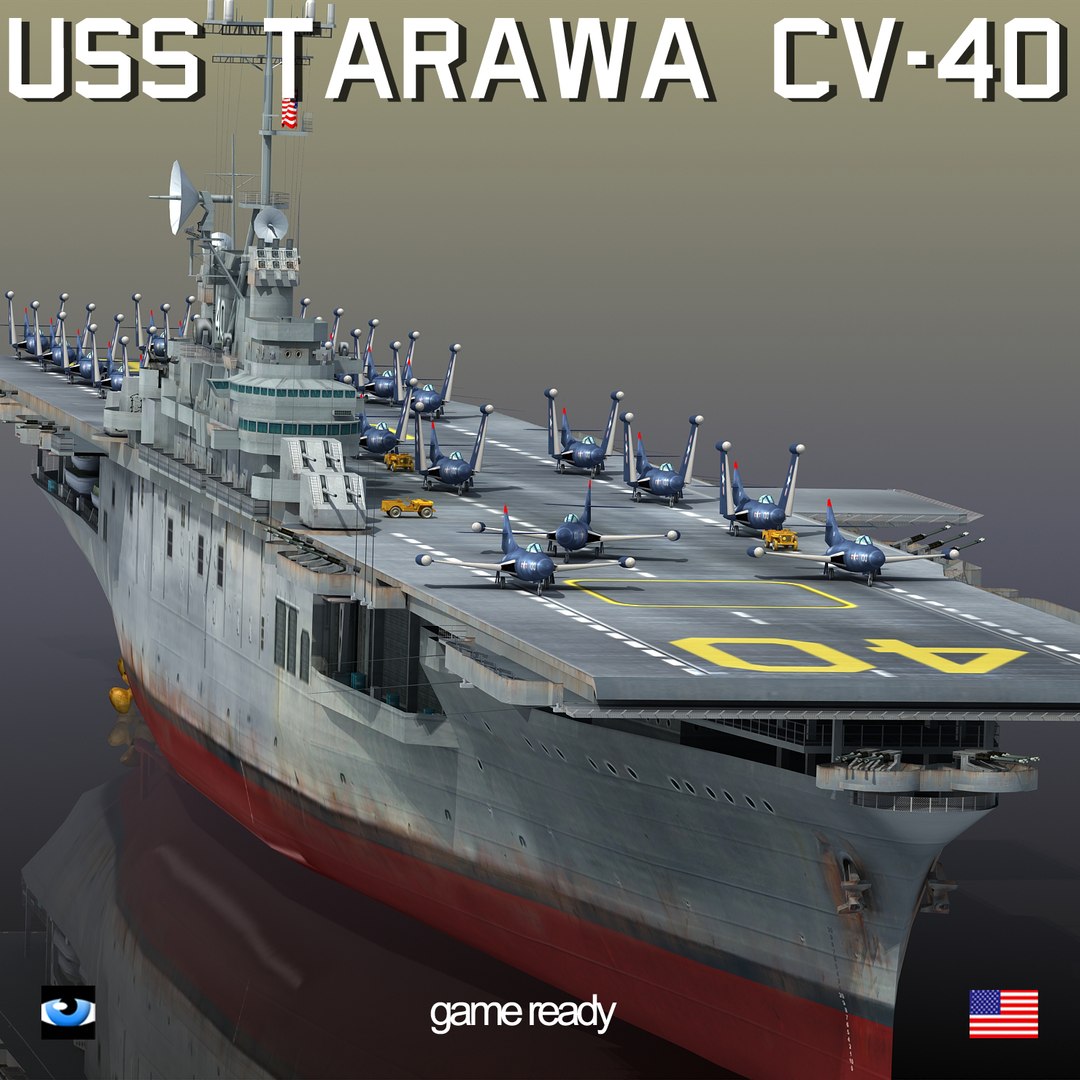Uss tarawa cvs 40 model - TurboSquid 1542697