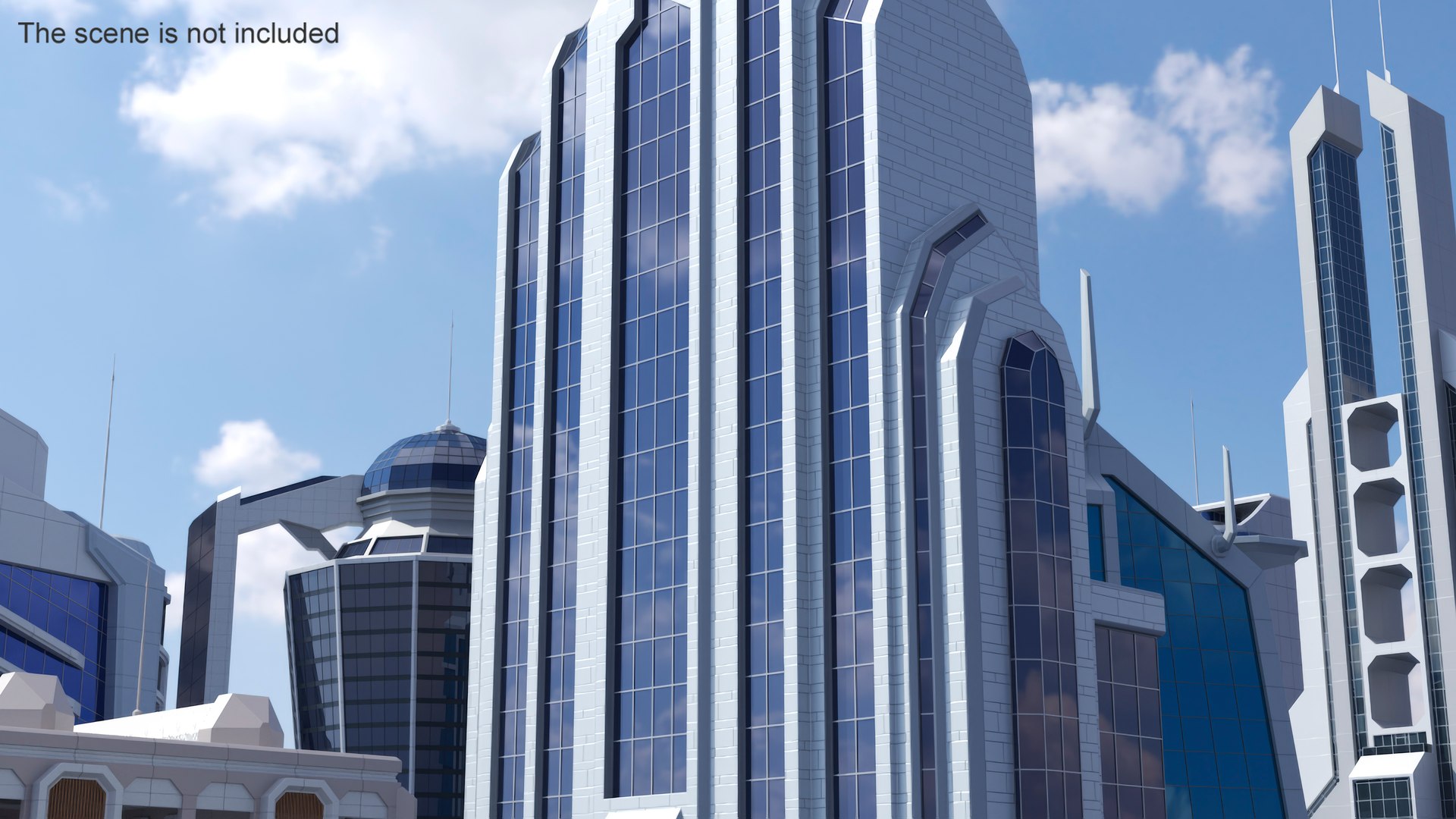Futuristic Skyscrapers Collection 3D Model - TurboSquid 2346584