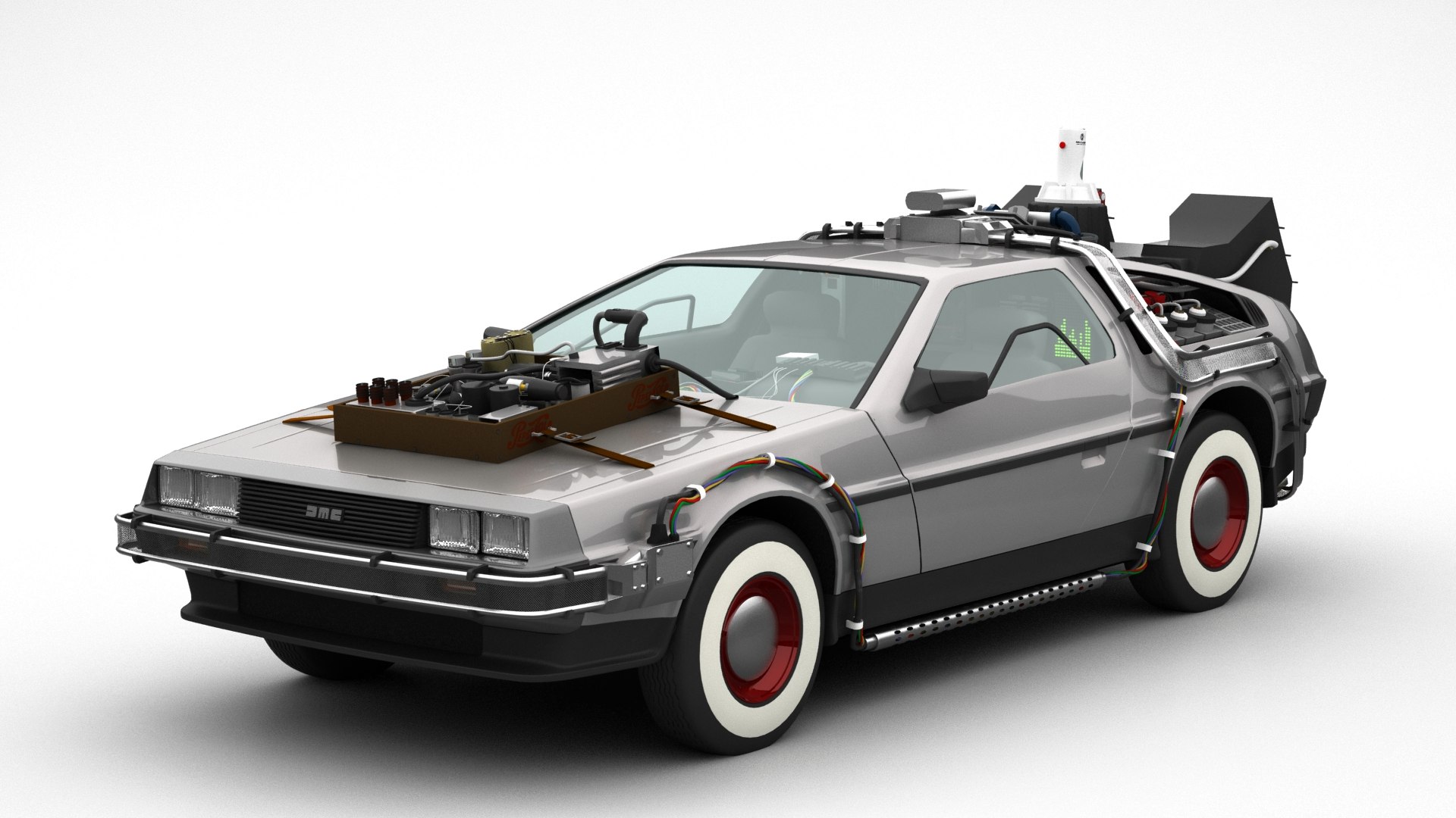 3D Delorean Time Machine Episode 3 Wild West - TurboSquid 2011675
