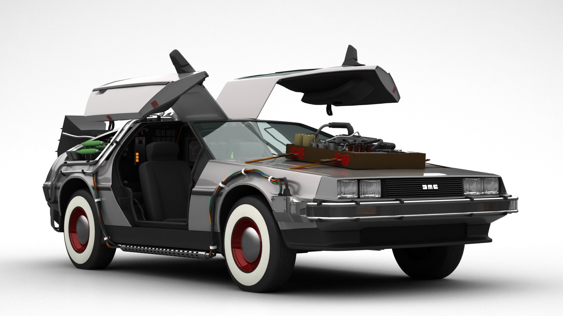 3D Delorean Time Machine Episode 3 Wild West - TurboSquid 2011675