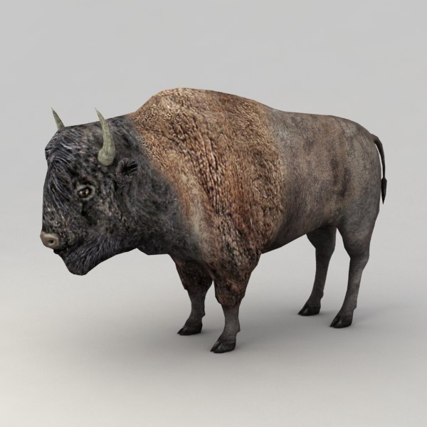 bison walk biped 3d 3ds