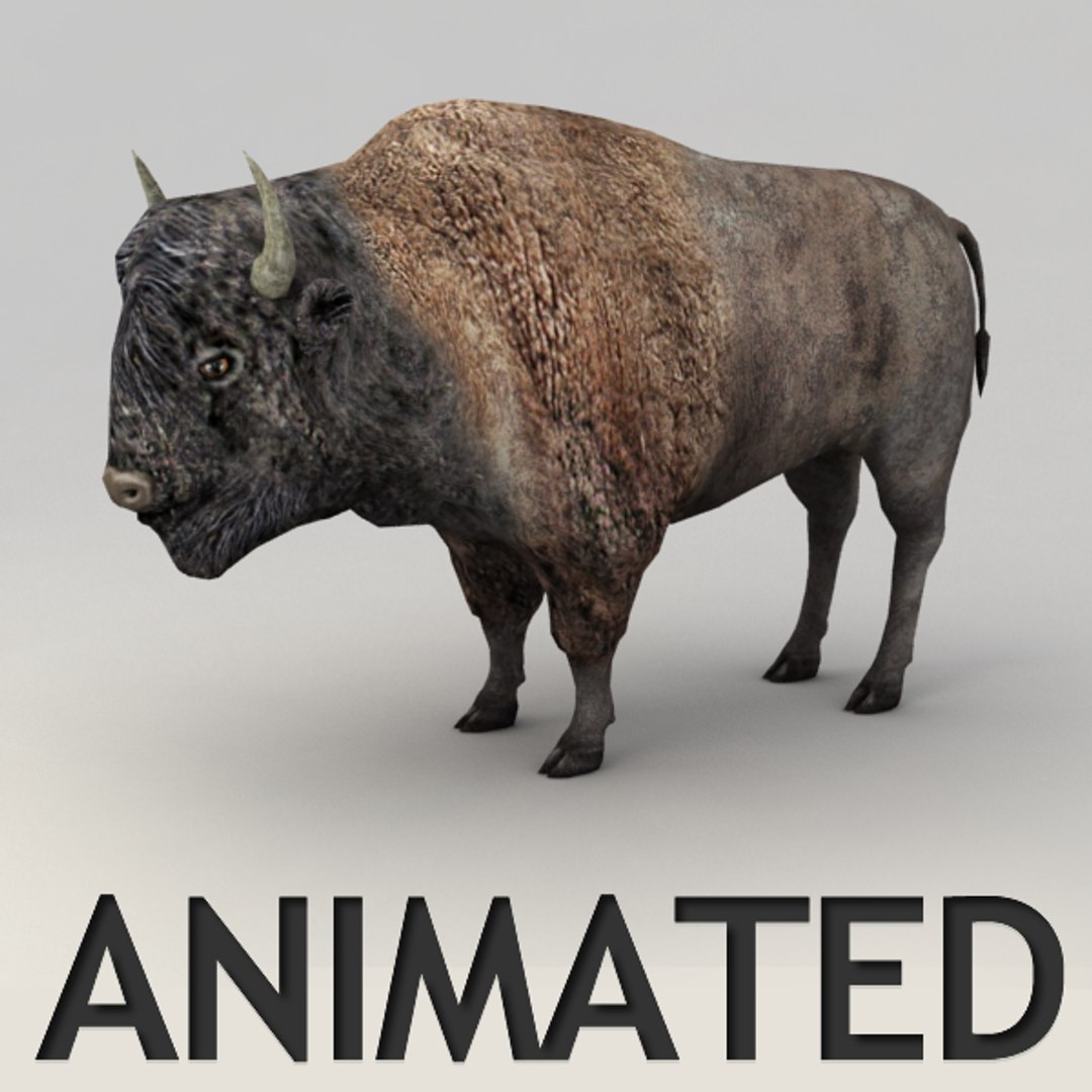 bison walk biped 3d 3ds