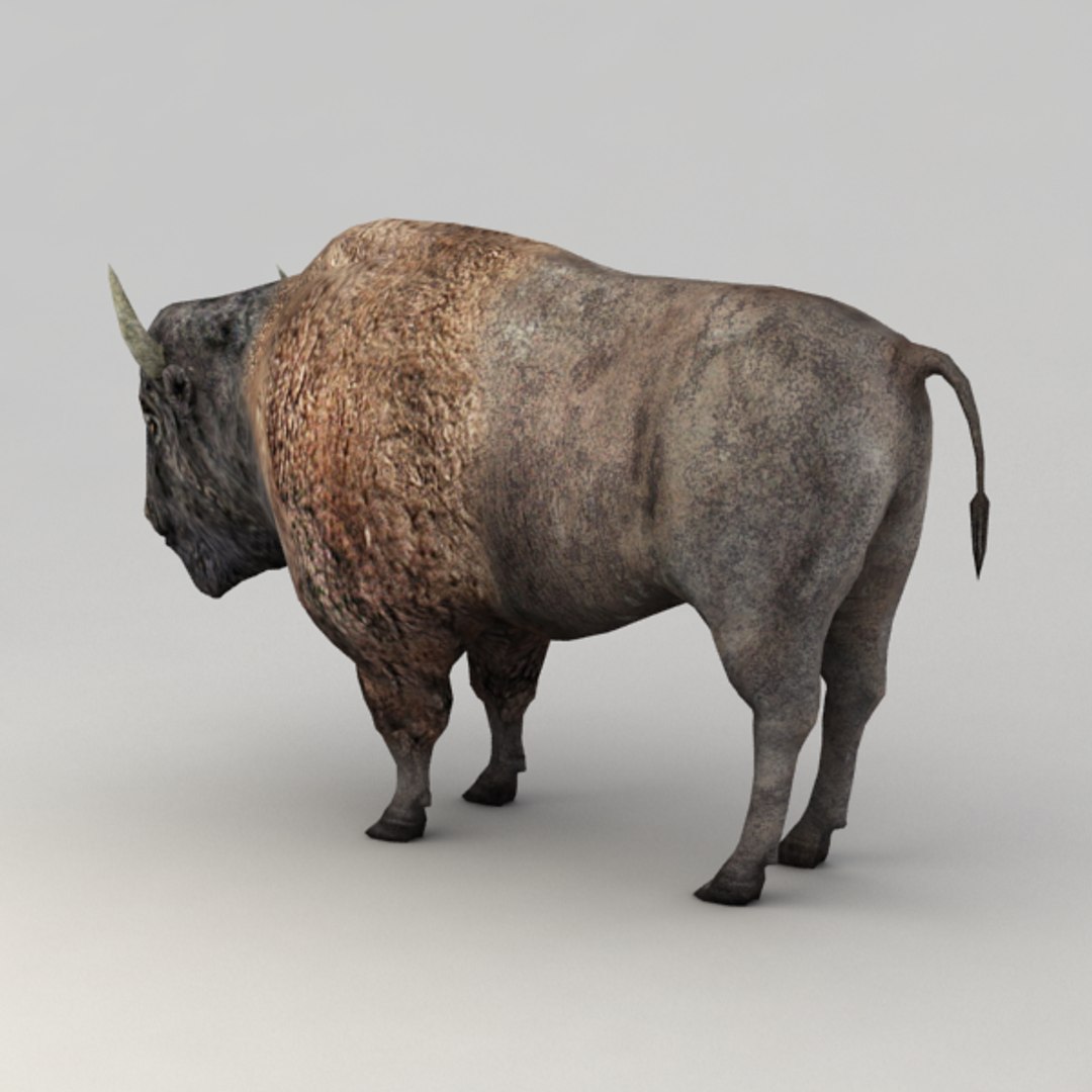 bison walk biped 3d 3ds