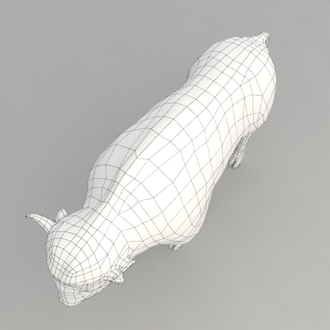 bison walk biped 3d 3ds