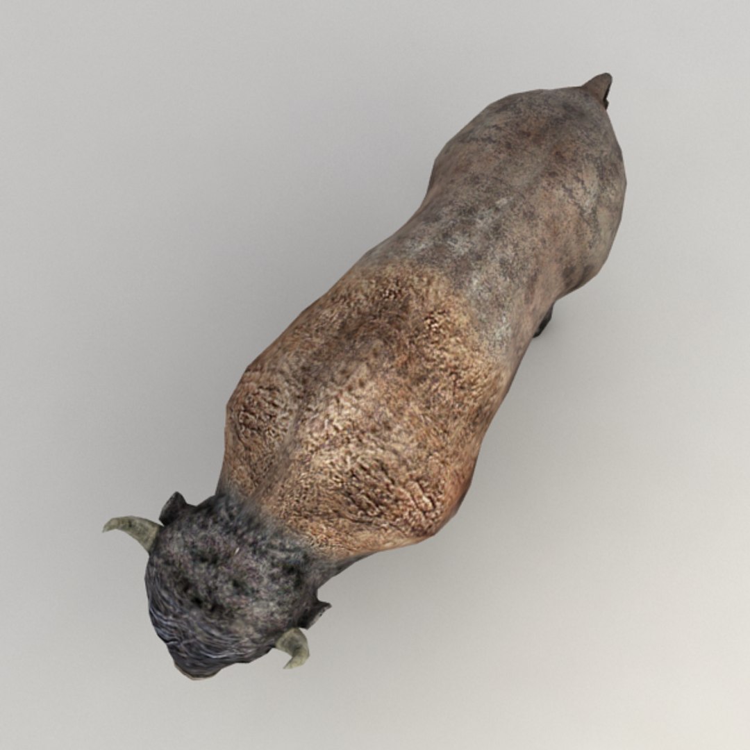 bison walk biped 3d 3ds