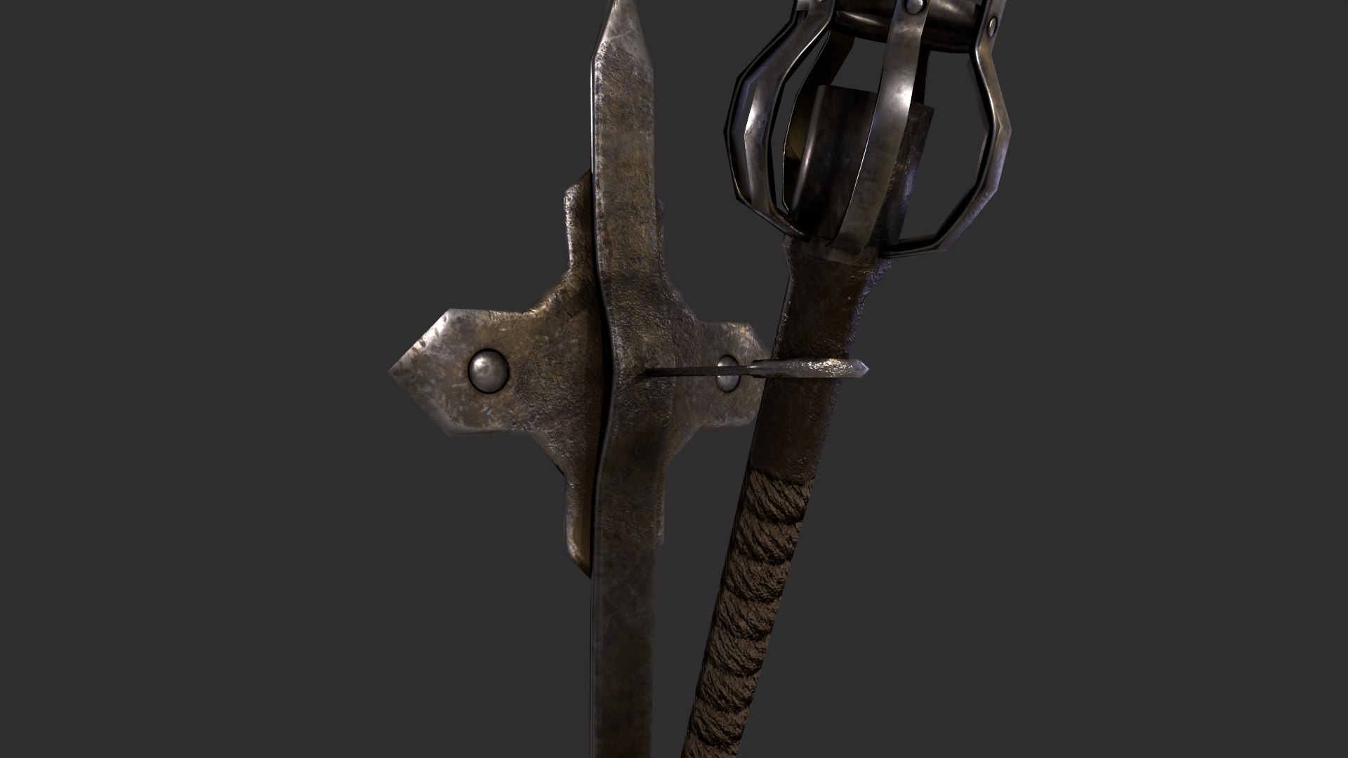 Wall Torch - Medieval Castle Dungeon Torch - PBR 4k Low Poly Model ...