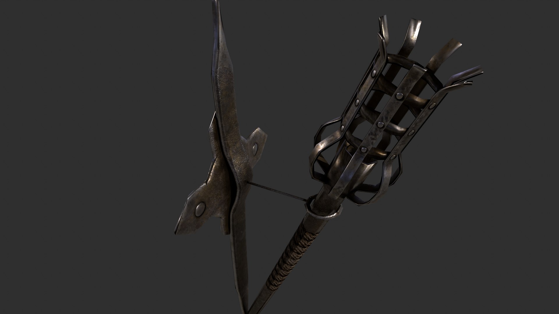 Wall Torch - Medieval Castle Dungeon Torch - PBR 4k Low Poly Model ...