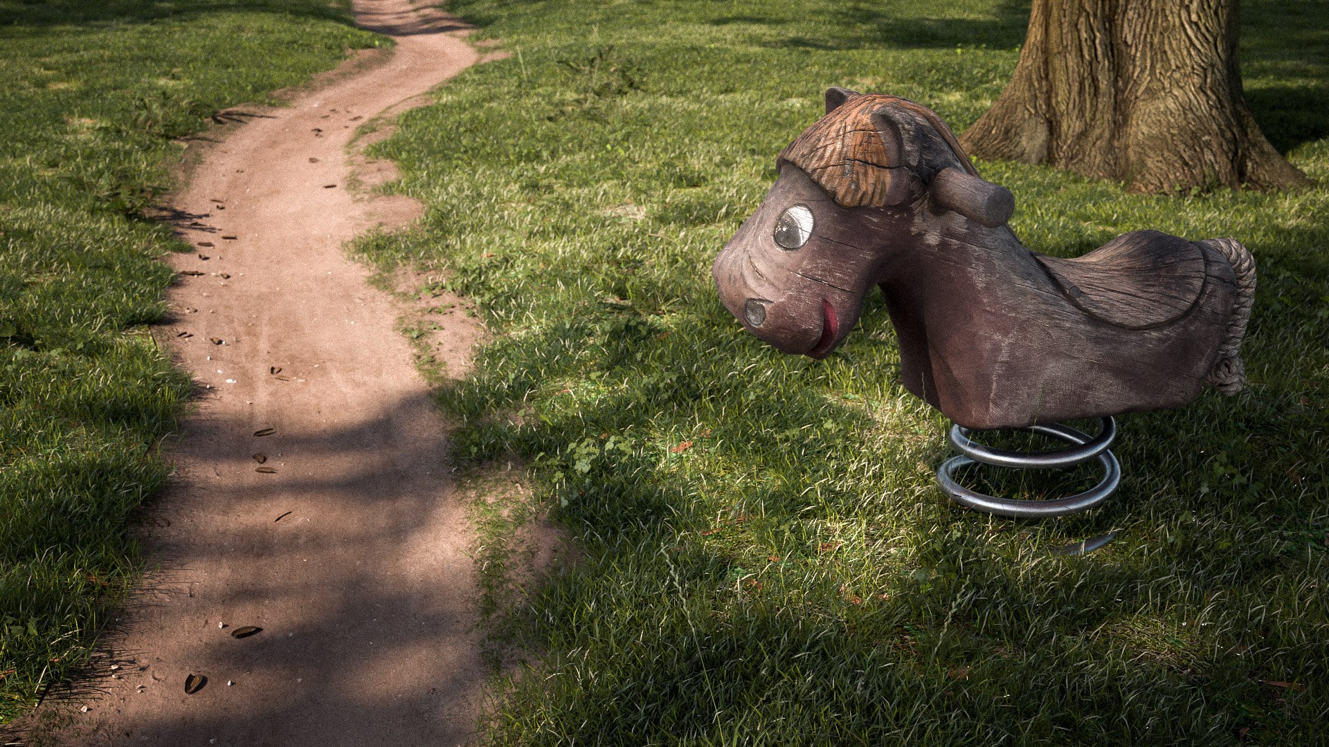Free Spring Swing Horse 3D Model - TurboSquid 1232509