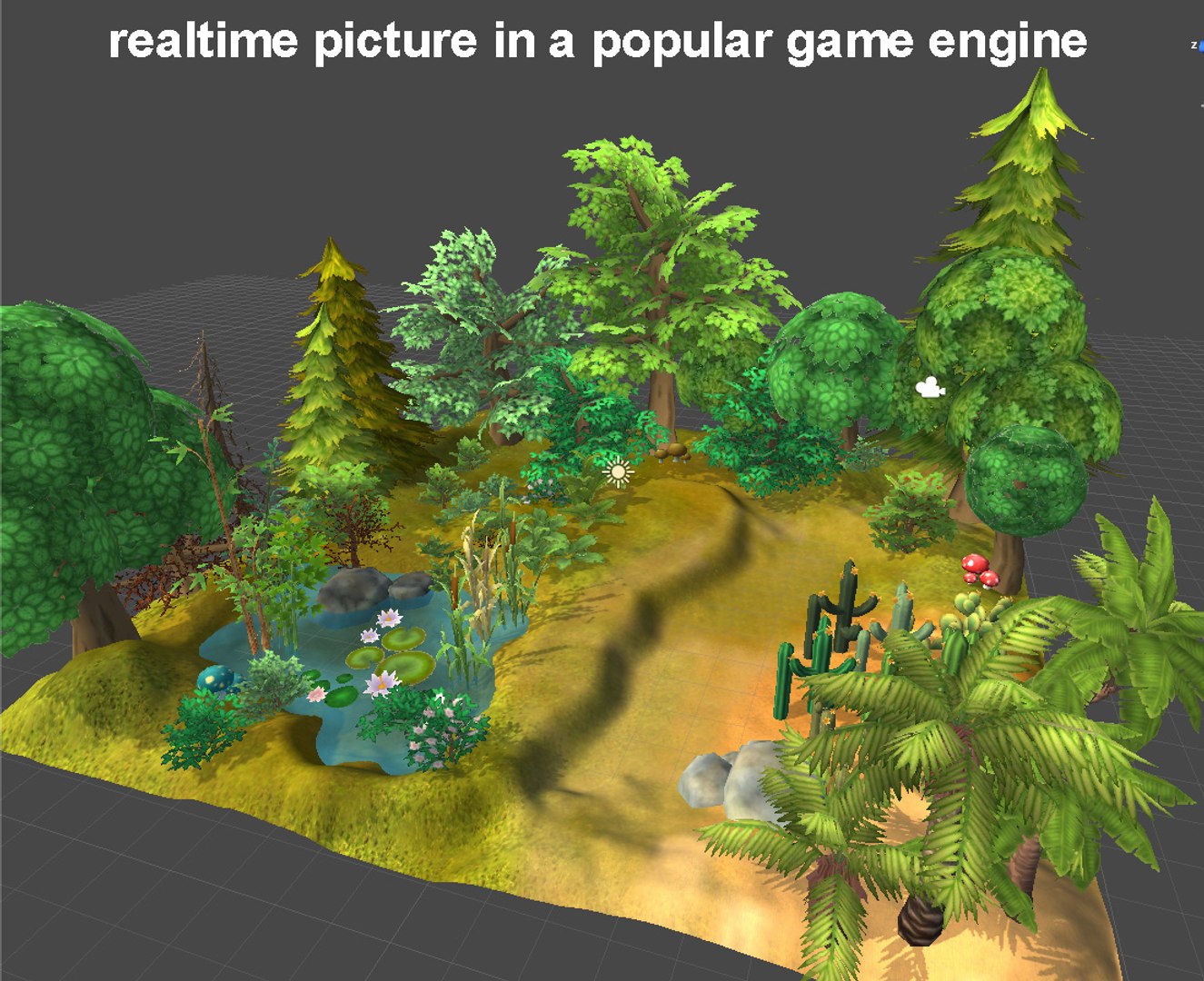 3d Realtime Plants Pack Cartoon