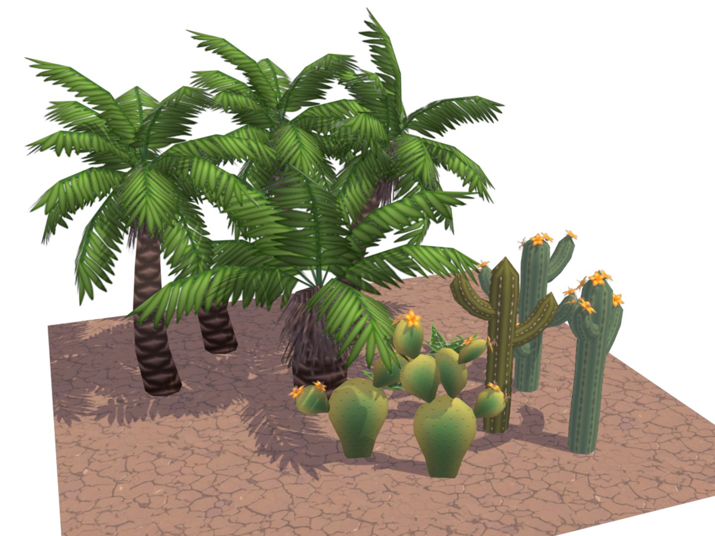 3d Realtime Plants Pack Cartoon