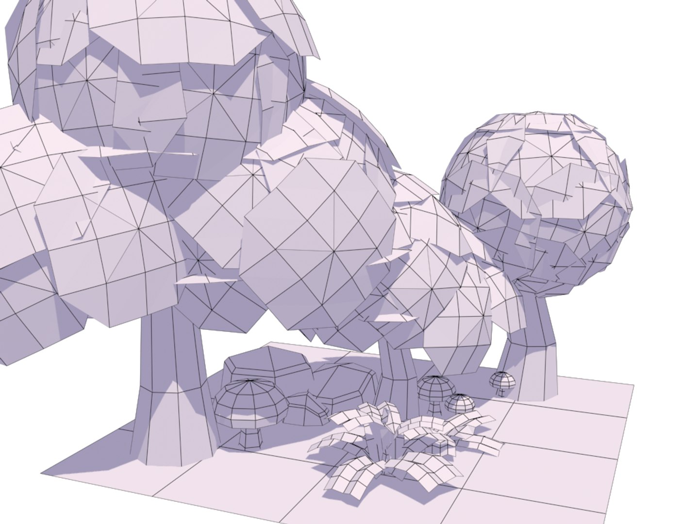 3d Realtime Plants Pack Cartoon