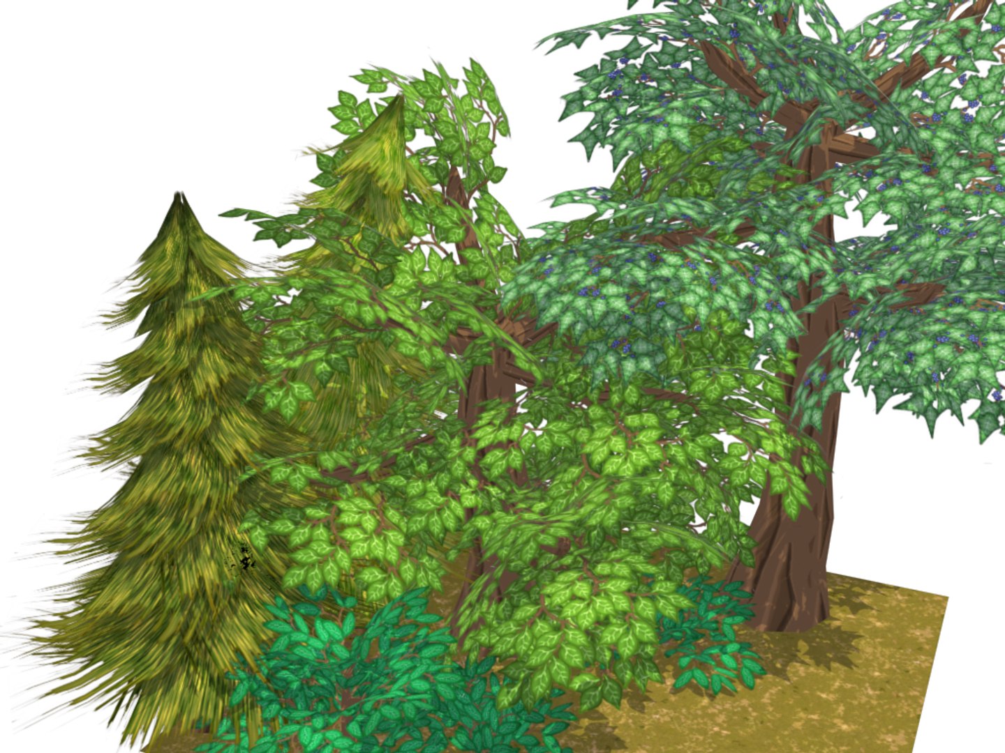 3d Realtime Plants Pack Cartoon