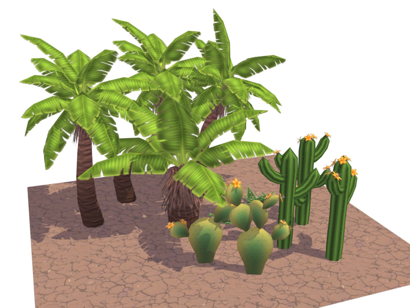 3d Realtime Plants Pack Cartoon