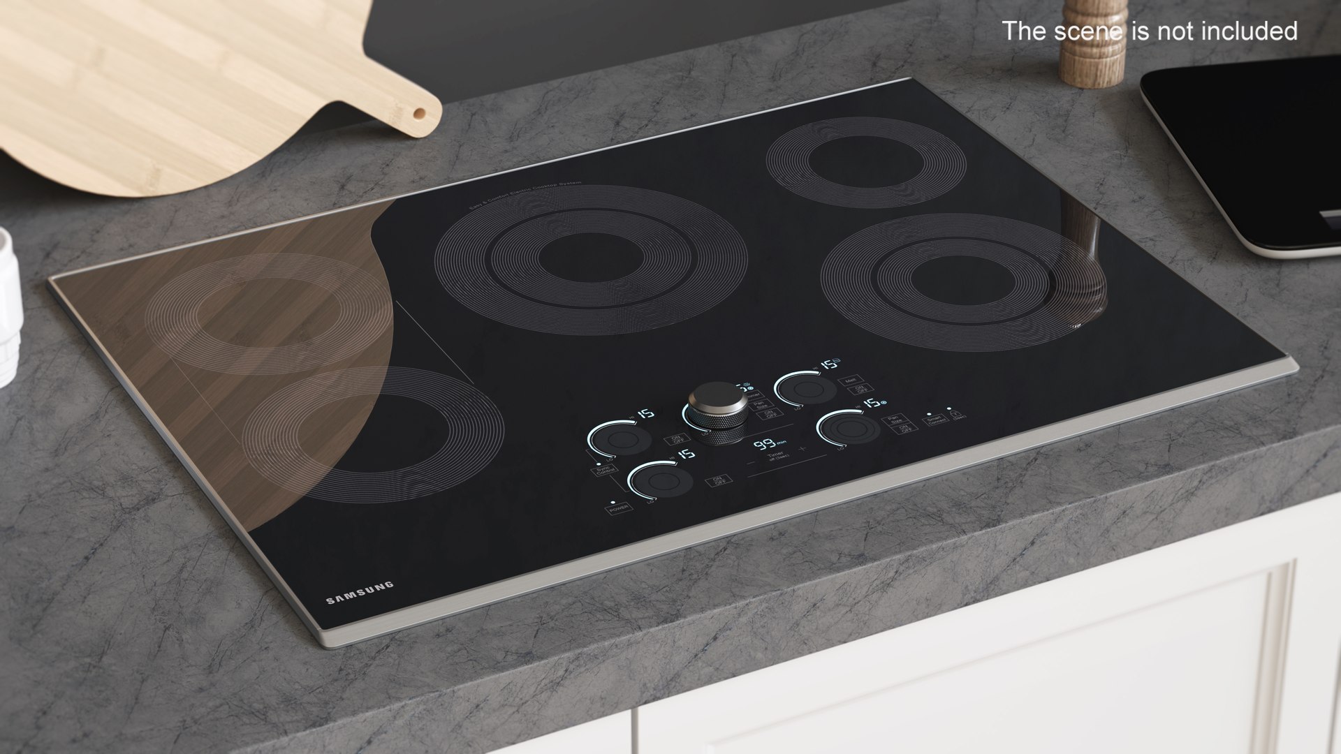 3D Smart Electric Countertop Stove Gray - TurboSquid 2137558