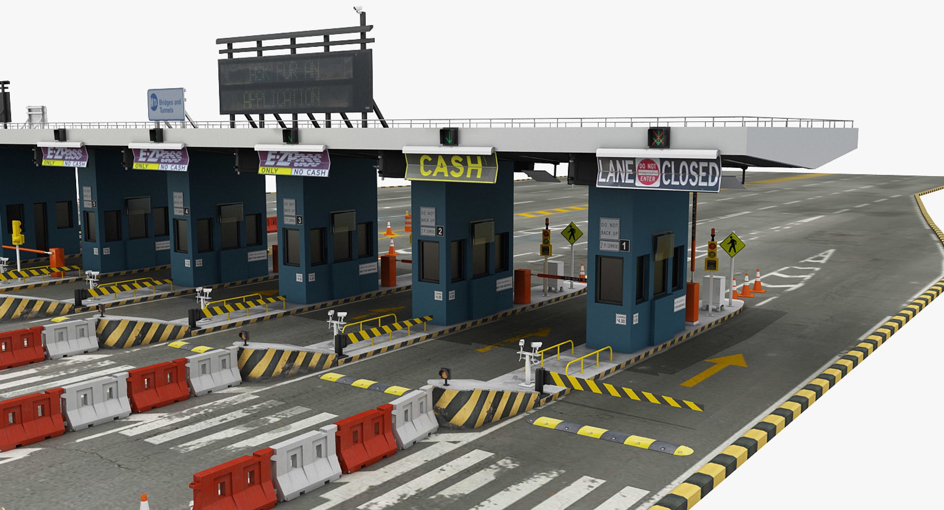 Nyc Toll Booth 3D Model - TurboSquid 1332799