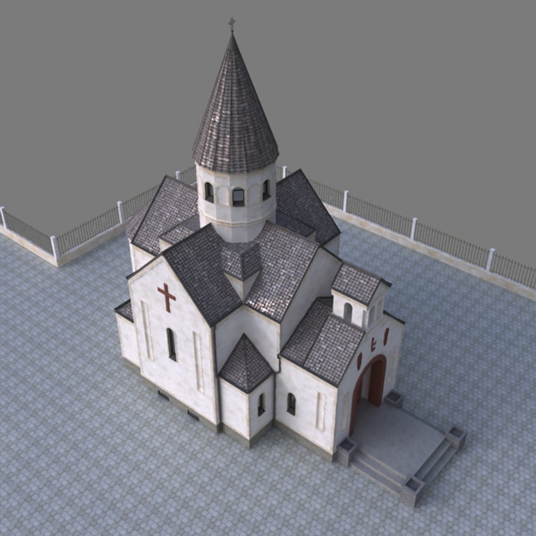 Free Armenian Church 3d Model