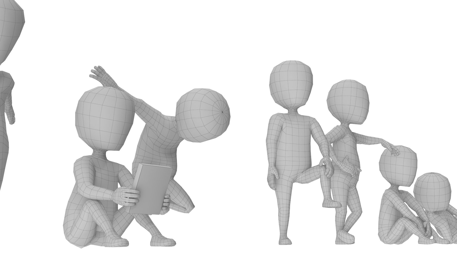 Stickman People Poses 3D Model - TurboSquid 2092442