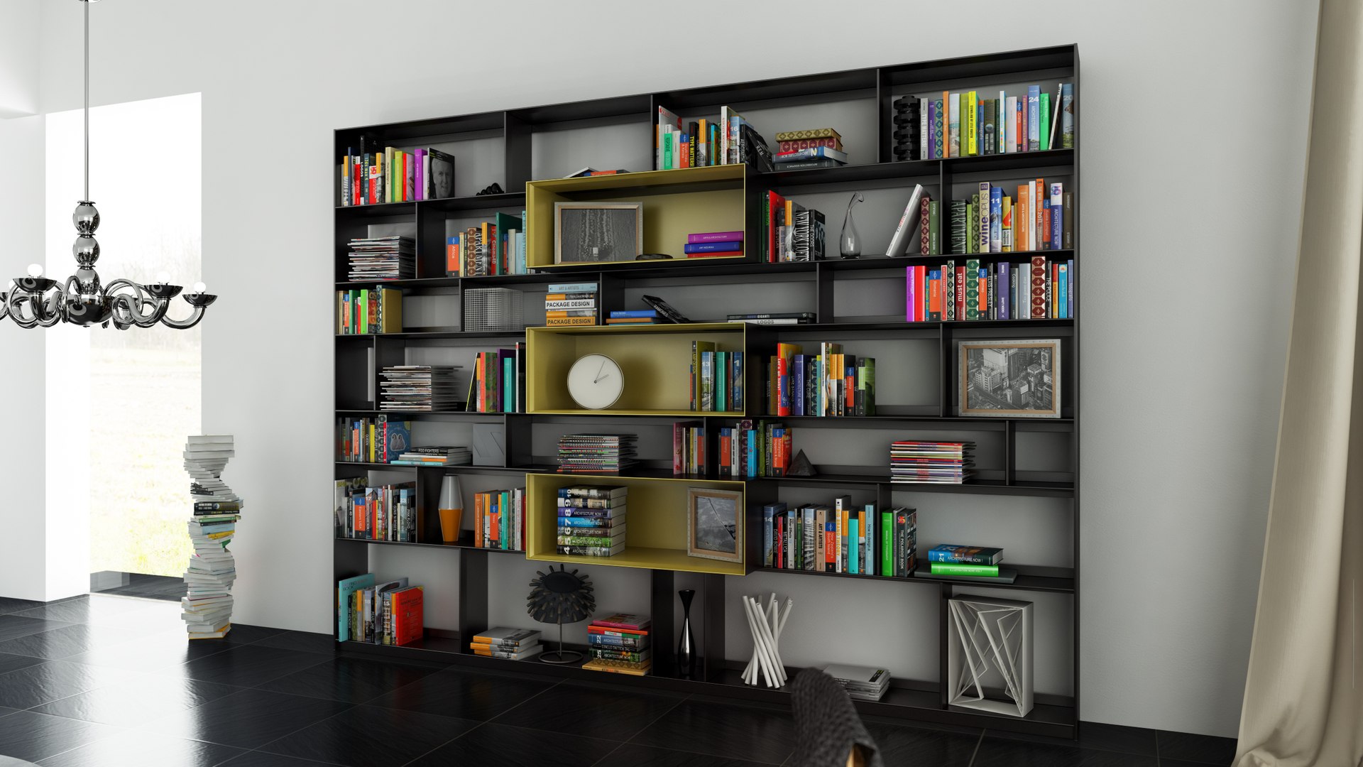 B Bookcase 12 - 3d C4d