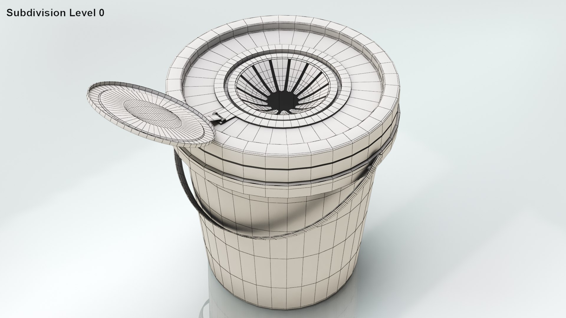 3D medical sharps waste bin - TurboSquid 1666736