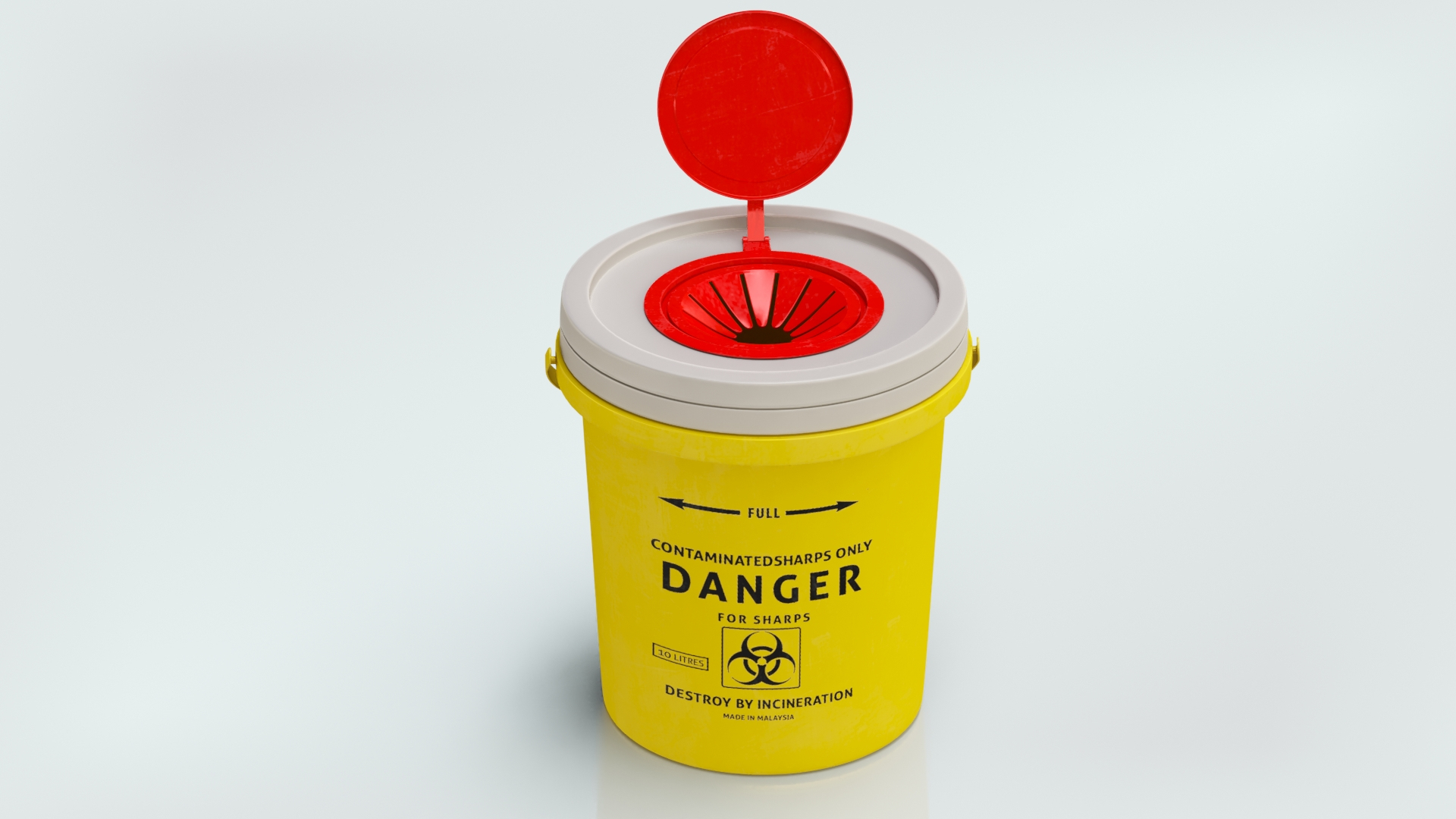 3D Medical Sharps Waste Bin - TurboSquid 1666736