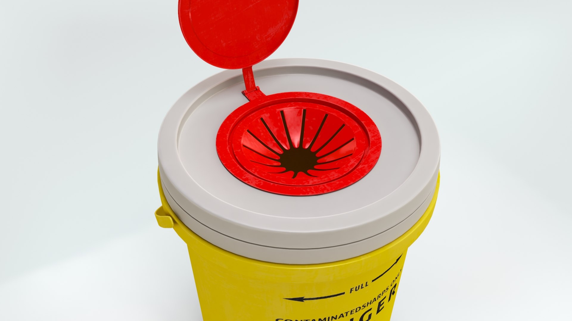 3D Medical Sharps Waste Bin - TurboSquid 1666736