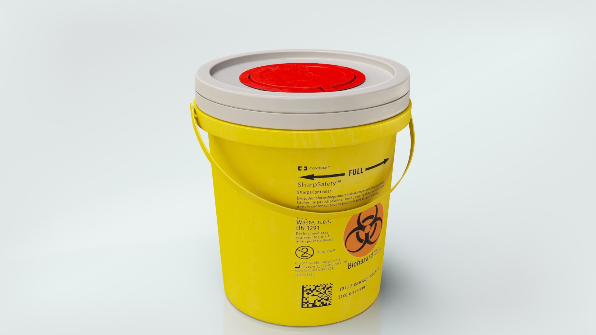 3D Medical Sharps Waste Bin - TurboSquid 1666736