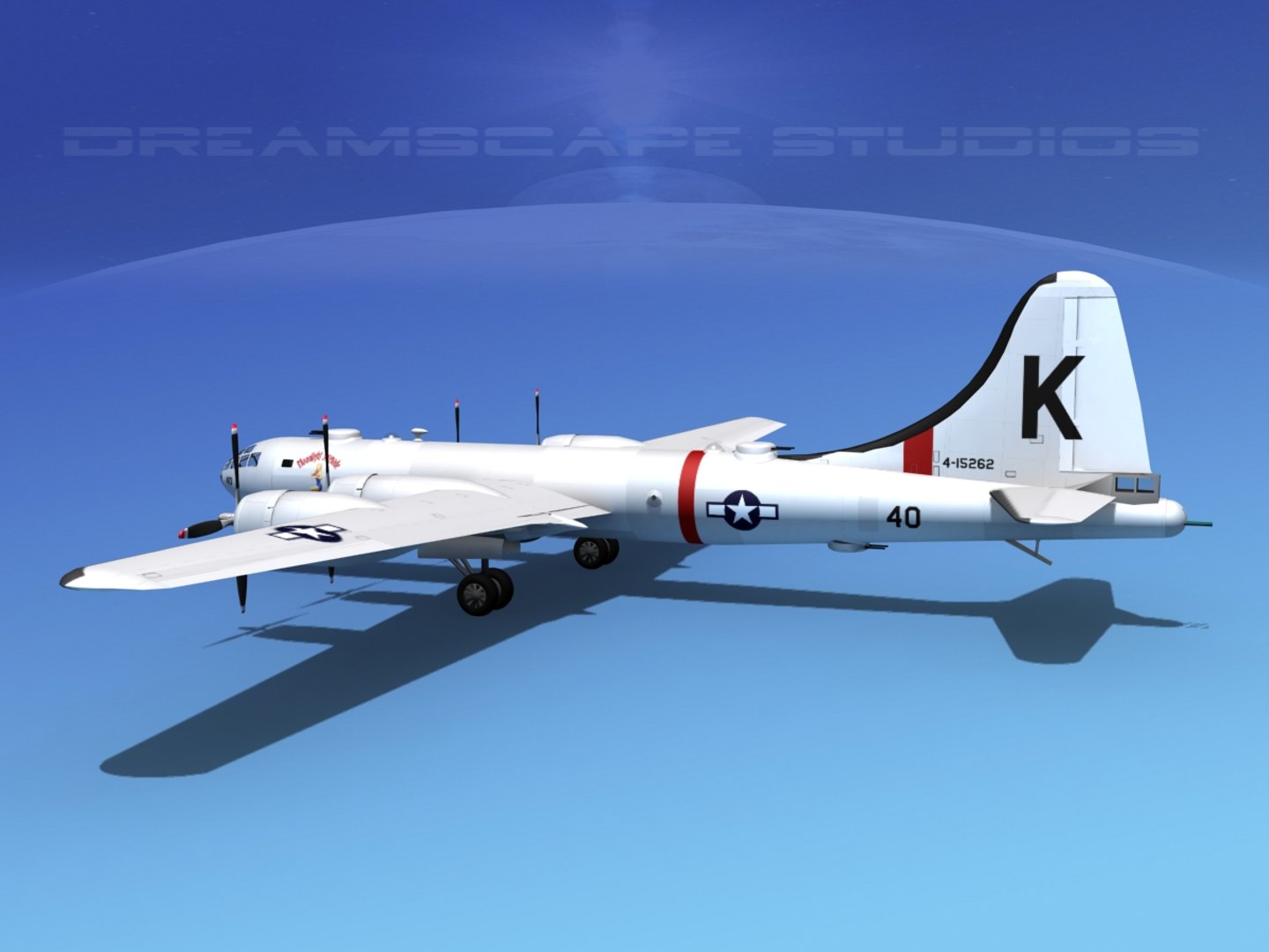Superfortress B-29 Bomber Obj