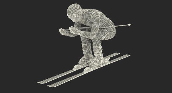 Slide skier generic ski 3D - TurboSquid 1344707