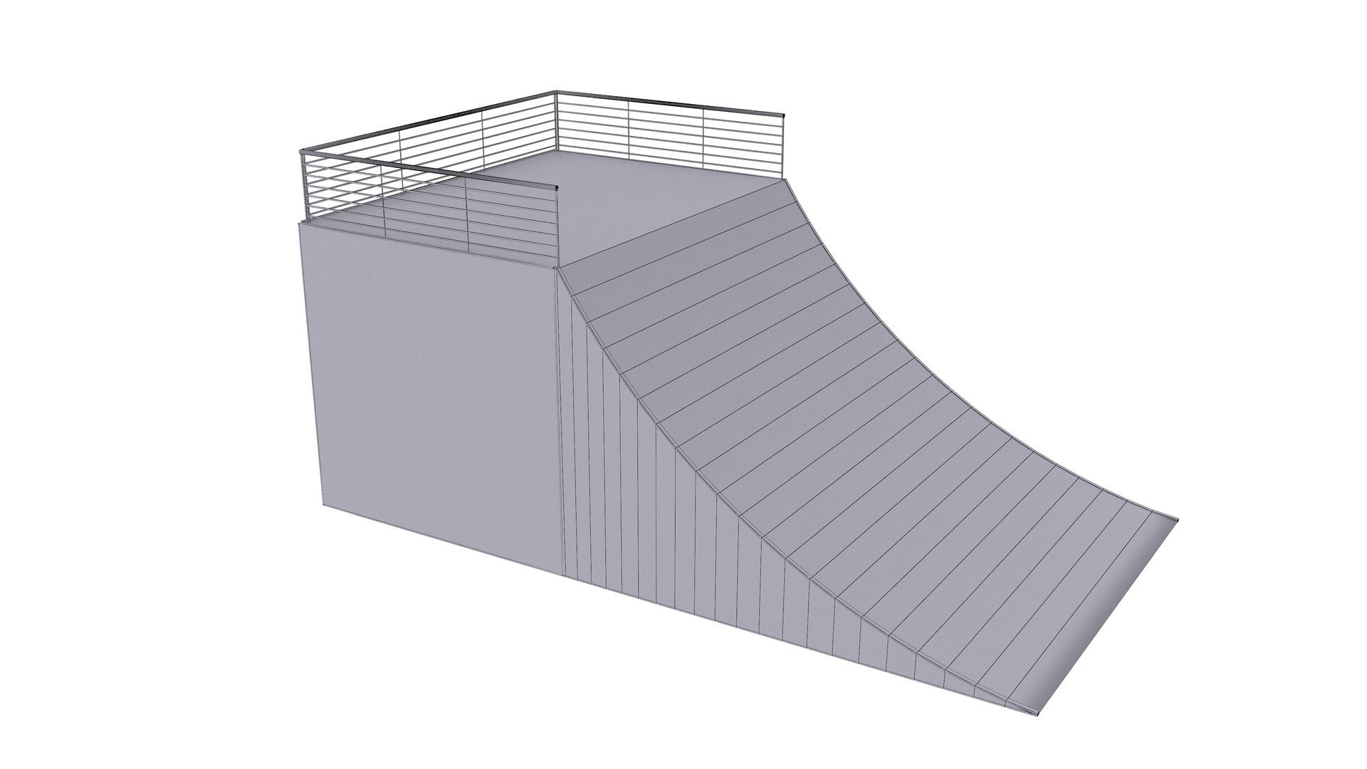 Skate Ramp 3D Model - TurboSquid 1869305
